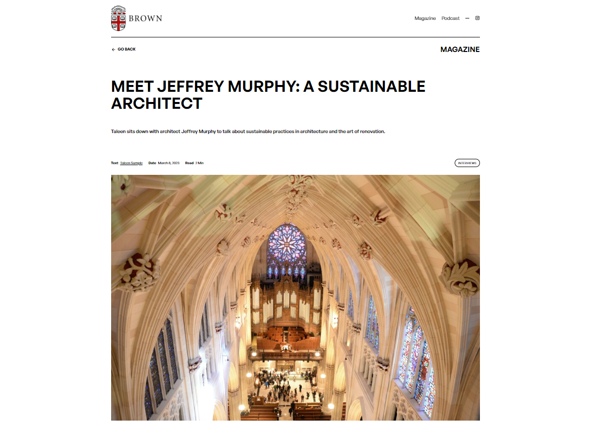 Meet Jeffrey Murphy: A Sustainable Architect - MBB Architects